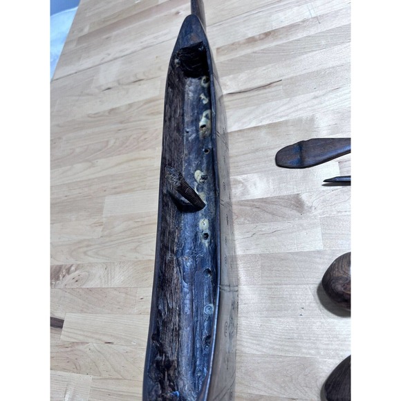 Handmade | Art | Beautiful African Sculpture Of A Wooden Dragon Canoe ...